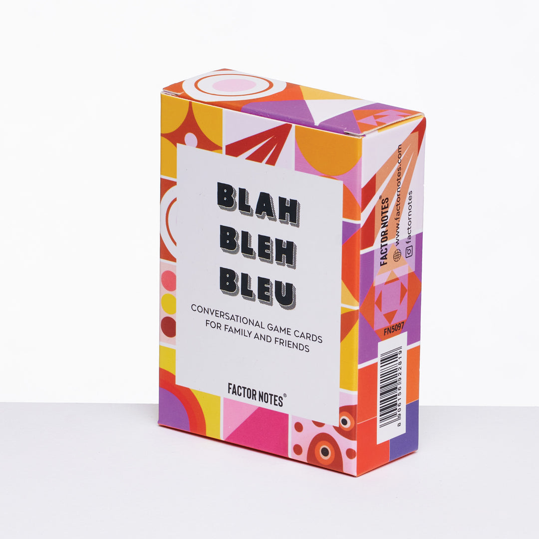 Blah Bleh Bleu Conversational Game Cards - 64 Illustrated Conversation ...