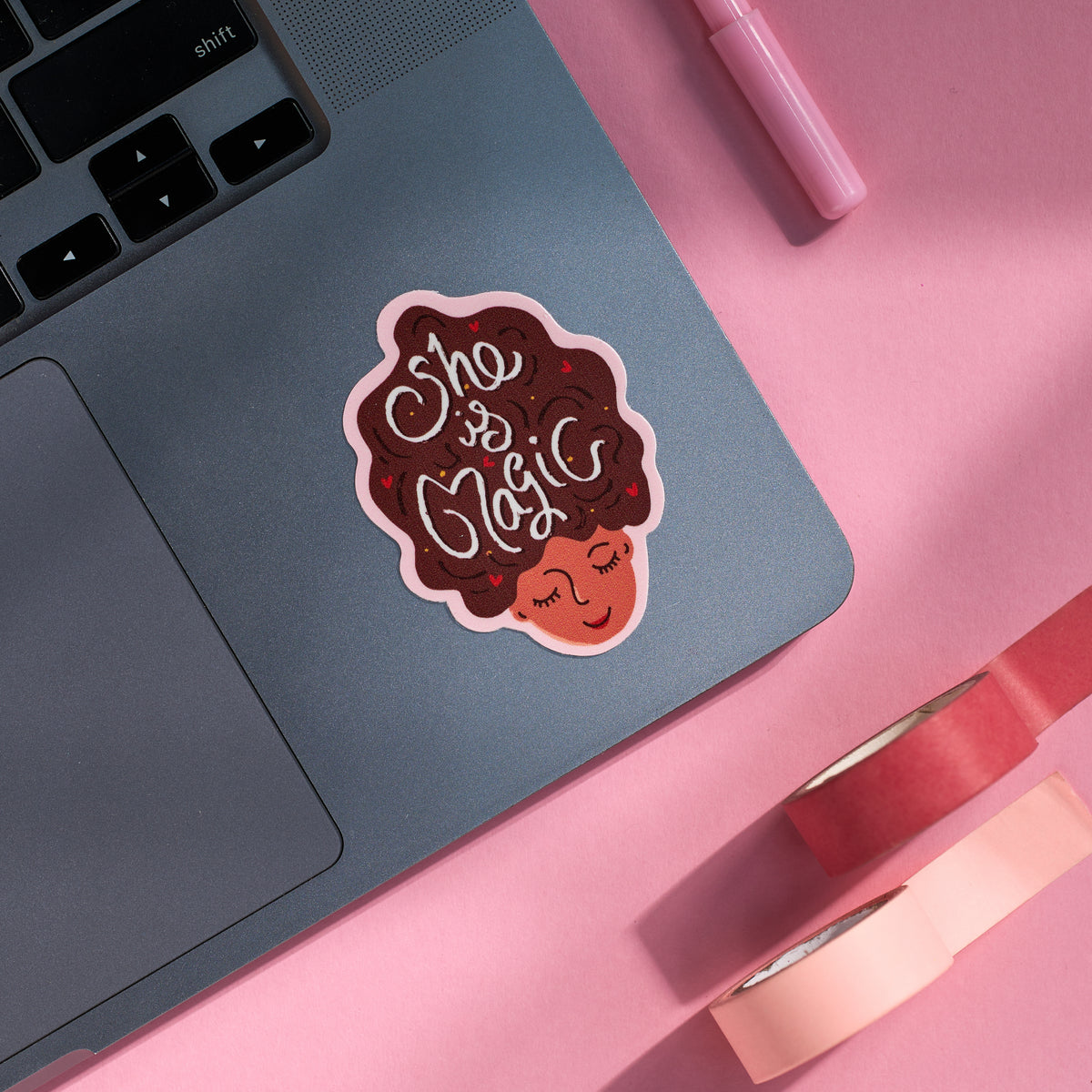 She Is Magic - Laptop Sticker – Factor Notes