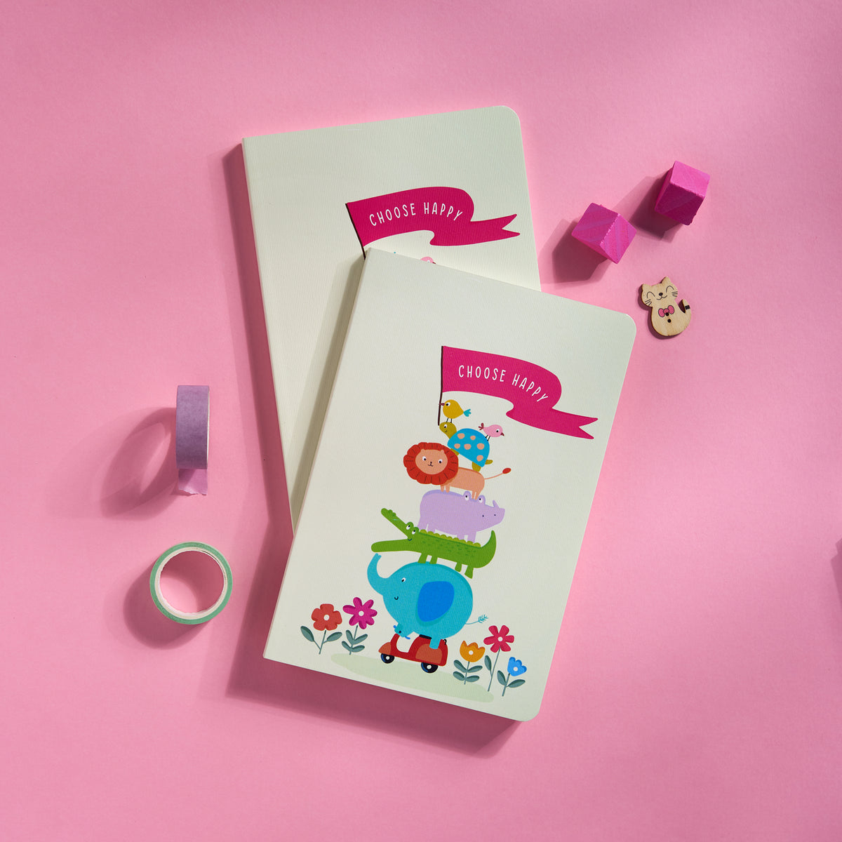 Pursuit Series - Choose Happy A5 ruled 90 gsm notebook – Factor Notes