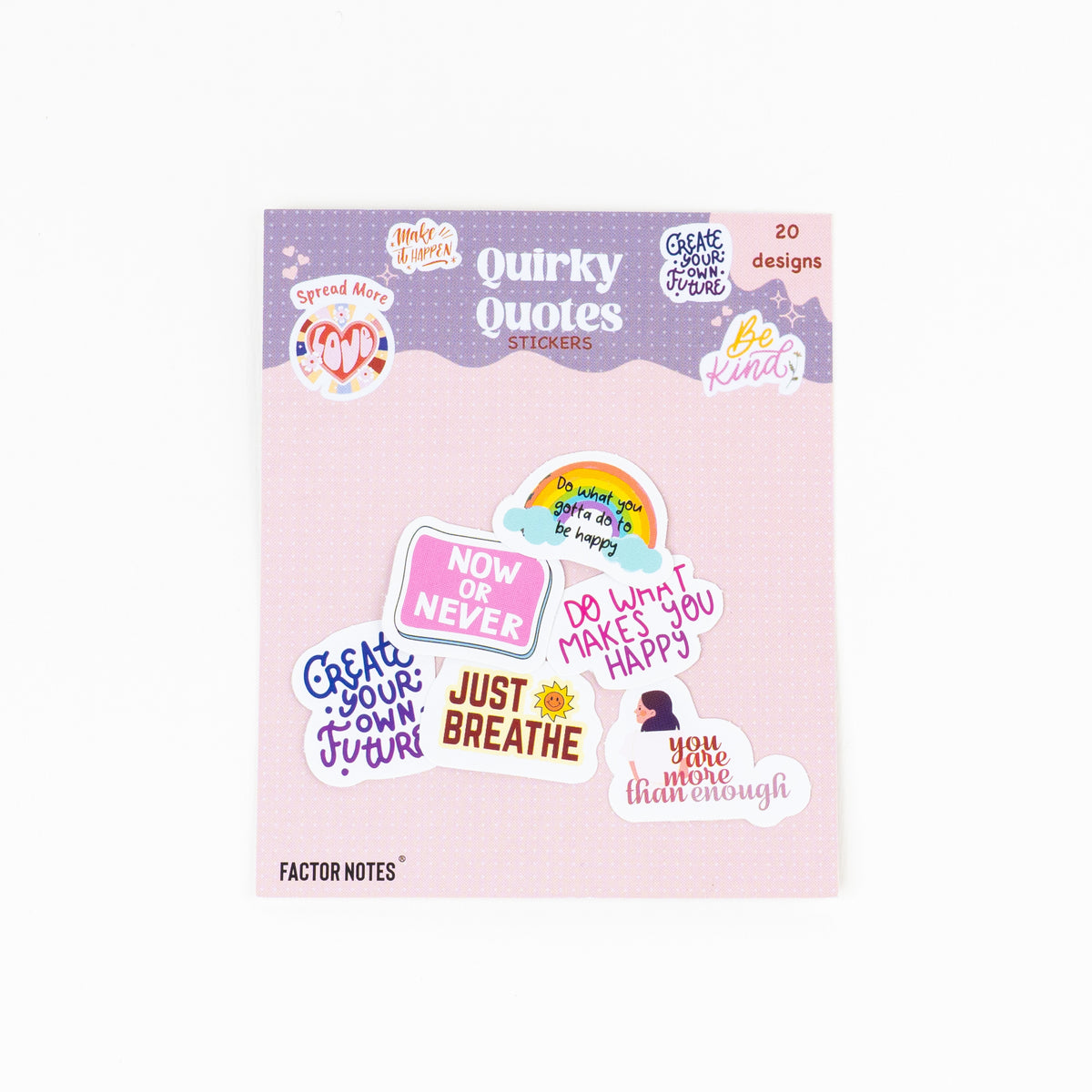 Quirky Quotes - Sticker Pack – Factor Notes